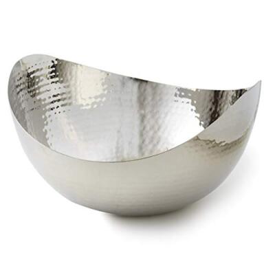 Large Decorative Bowl Stainless Steel Metal Salad Serving Fruit Bowl ...