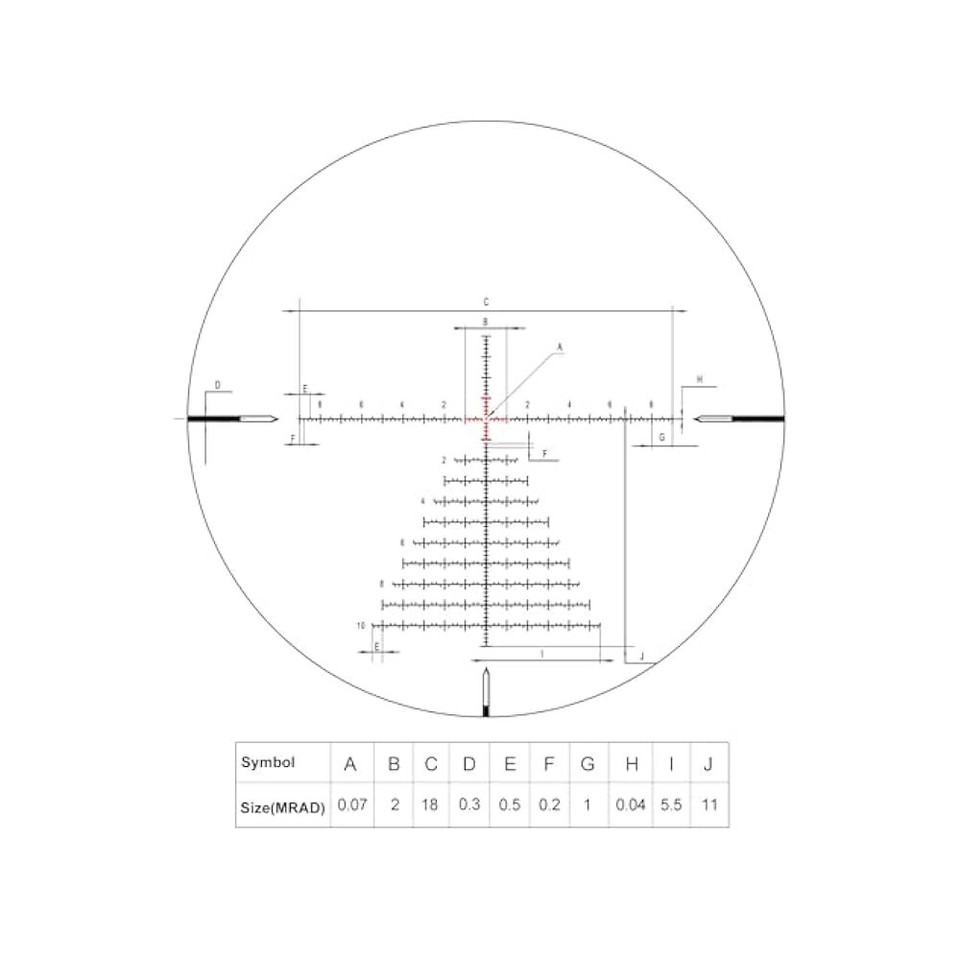 5,25x56mm Optics Rifle Scope, ED Glass, Zero Stop, Fast Focus, PRS ...