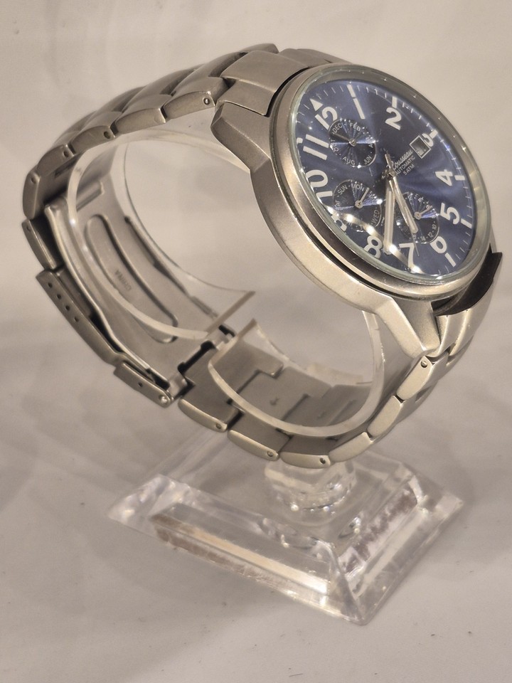ROUSSEAU AUTOMATIC Chronograph Watch. Runs Well! | eBay