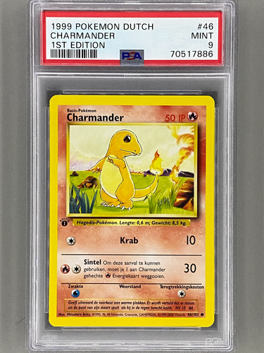 1999 Pokemon Dutch #46 Charmander 1st Edition PSA 9 Pop 19 | eBay
