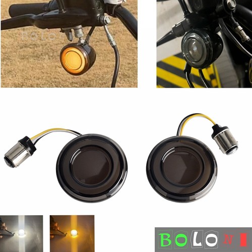 1157 LED Front Turn Signal Run Light for Harley Touring Softail FXBB ...