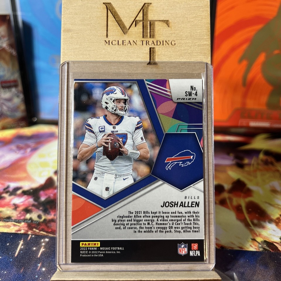 2022 Panini Mosaic Josh Allen Swagger Silver Mosaic Prizm SP Buffalo ...