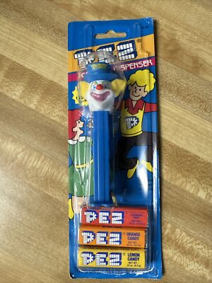 Rare Vintage "Peter the Clown" Blue Stem PEZ Dispenser Regular Size ...