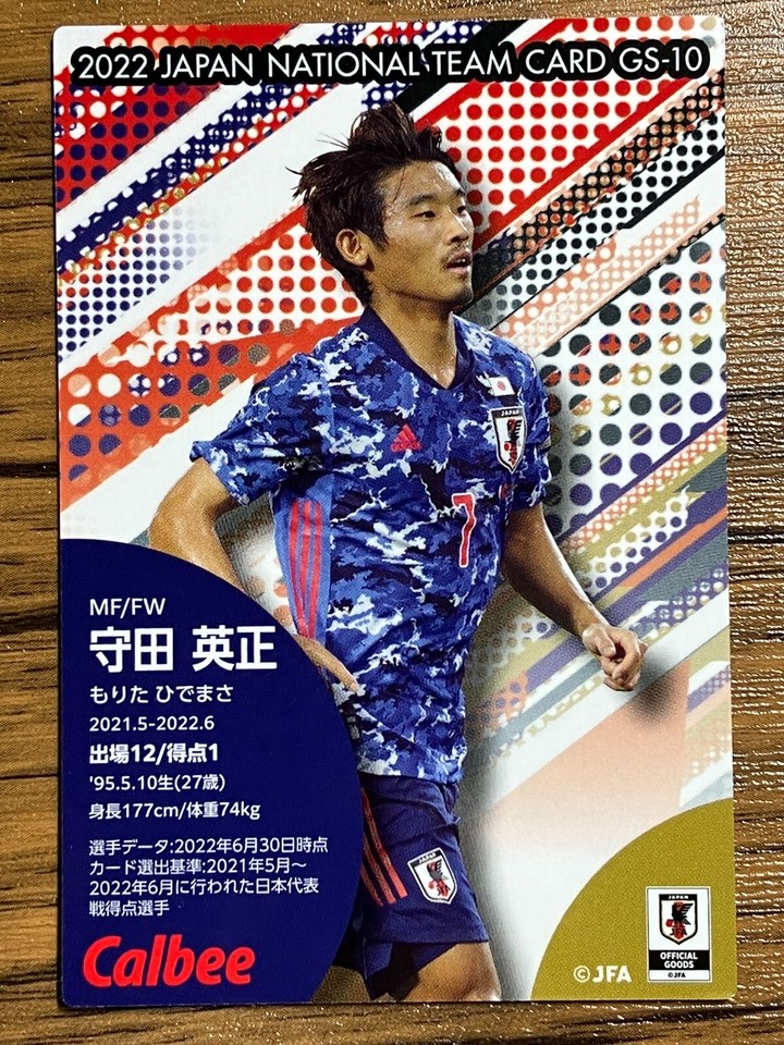 Morita Hidemasa GS-10 Card Japan Samurai Blue Soccer 2022 Qatar World ...