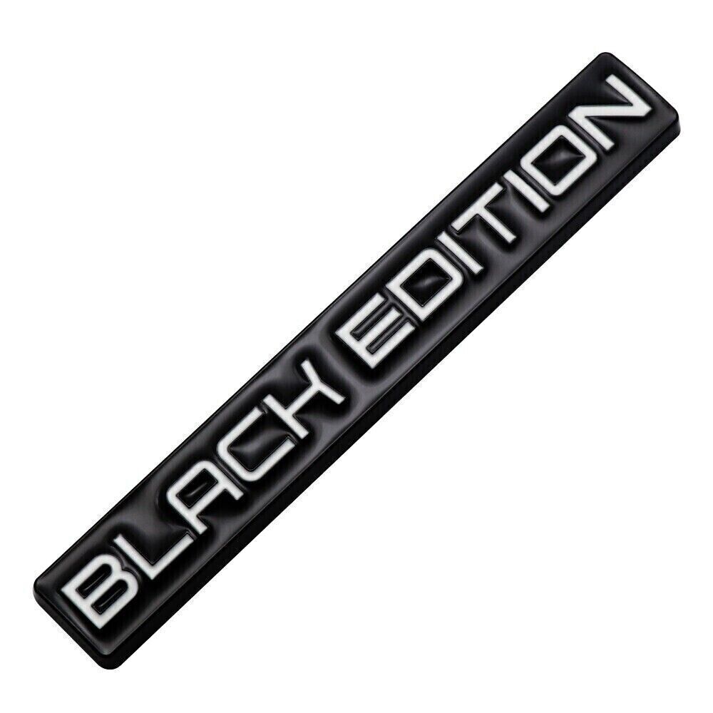 1pc 3D Black Edition Metal Emblem Rear Trunk Badge Fender Sticker Car ...