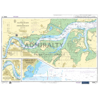 Admiralty Small Craft Chart 5606_11: Saltpan Reach to Chatham Reach ...