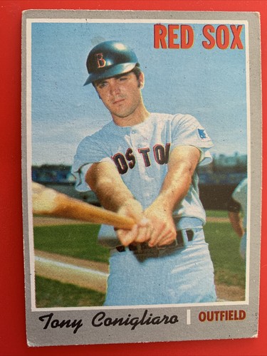 1970 Topps Baseball Card #340 Tony Conigliaro Boston Red Sox ExNm Free ...