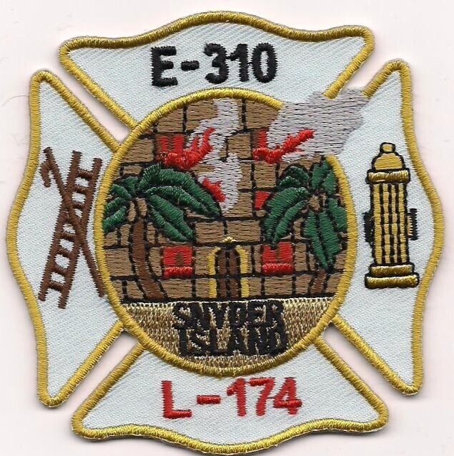 New York City - Engine-310 / L-174 "Snyder Island" (3" x 3") fire patch ...