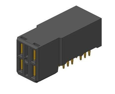 1Pcs 10052620-4555P00LF Hard Metric Connectors 2X2 PRESS FIT R/A ...