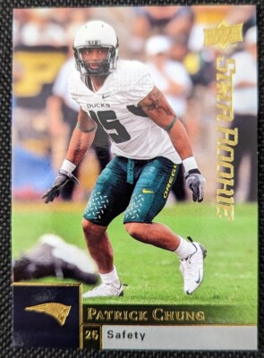 2009 Upper Deck PATRICK CHUNG RC #225 Star Rookie New England Patriots ...