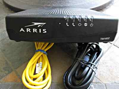 Arris TM1602A DOCSIS 3.0 Telephony Cable Modem Optimum WOW Cablevision ...