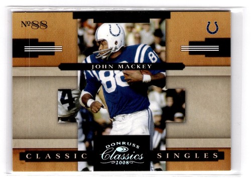2008 Donruss Playoff Classics John Mackey #CS-6 Indianapolis Colts | eBay