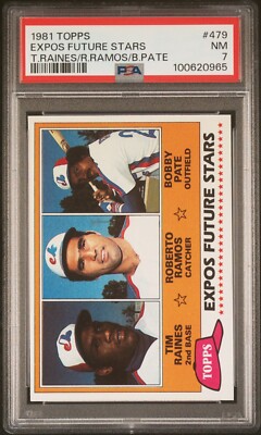 1981 Topps Baseball #479 - TIM RAINES RC - ROOKIE - PSA 7 Near Mint ...