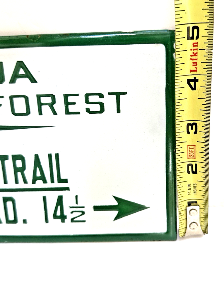 VINTAGE UMPQUA OREGON US FOREST SERVICE US PORCELAIN ENAMEL SIGN 12 ...