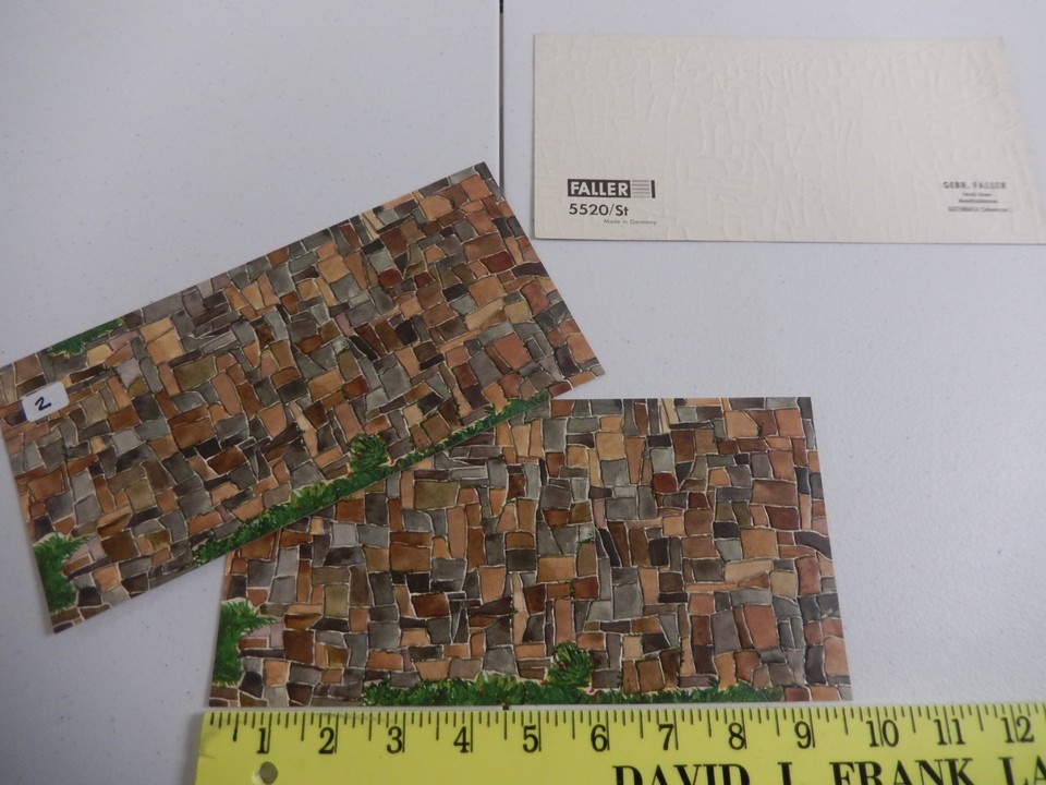 Faller Scenery Paper Building Material Sheets - YOU PICK (See ...