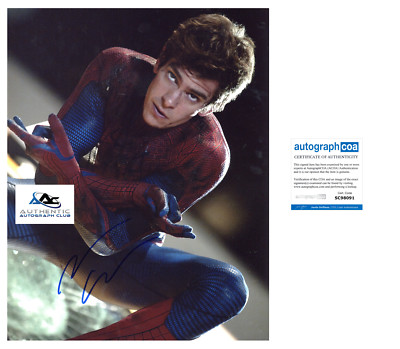 ANDREW GARFIELD AUTOGRAPH SIGNED 11x14 PHOTO SPIDERMAN SPIDER-MAN ACOA ...