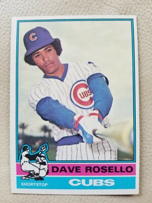 Dave Rosello Chicago Cubs Shortstop Topps 1976 Card #546 | eBay