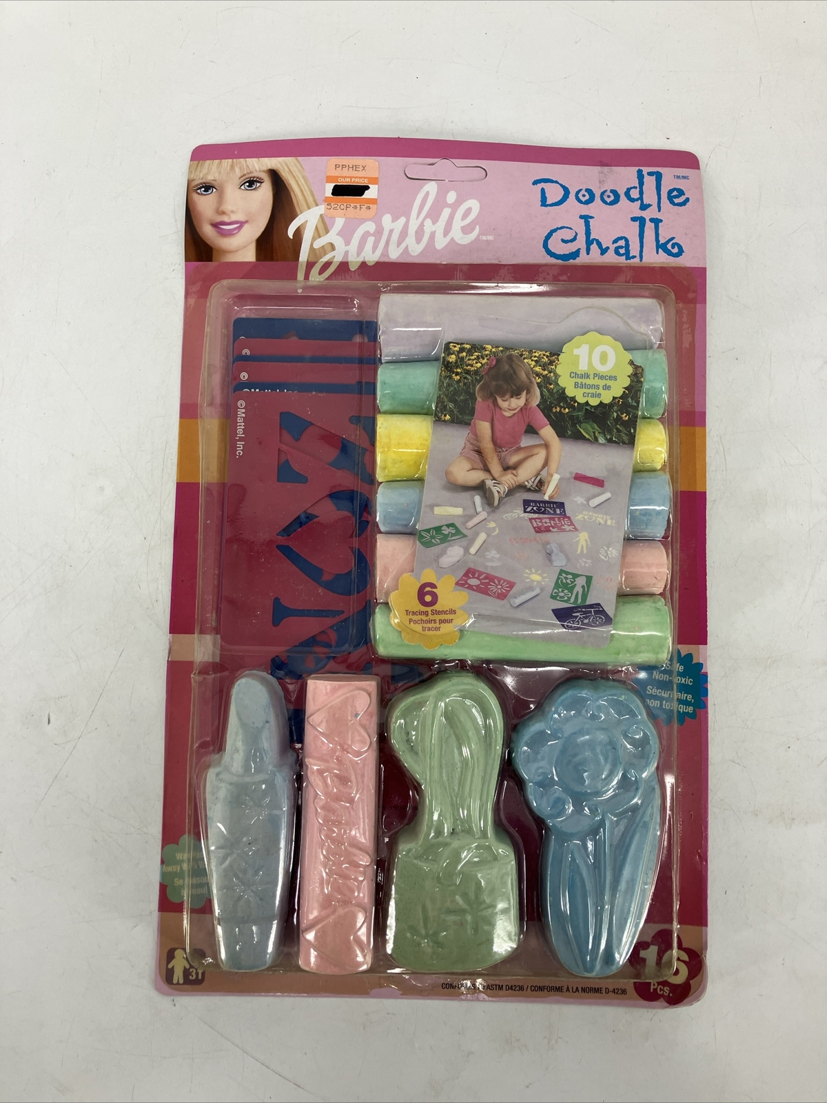 16 PIECES Vintage Barbie Doodle Chalk Sidewalk Chalk Kids #43710 | eBay