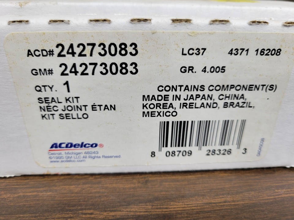 NEW GM ACDelco Trans REBUILD Kit 24042858 24273083 6T40 6T45 2012-20 ...