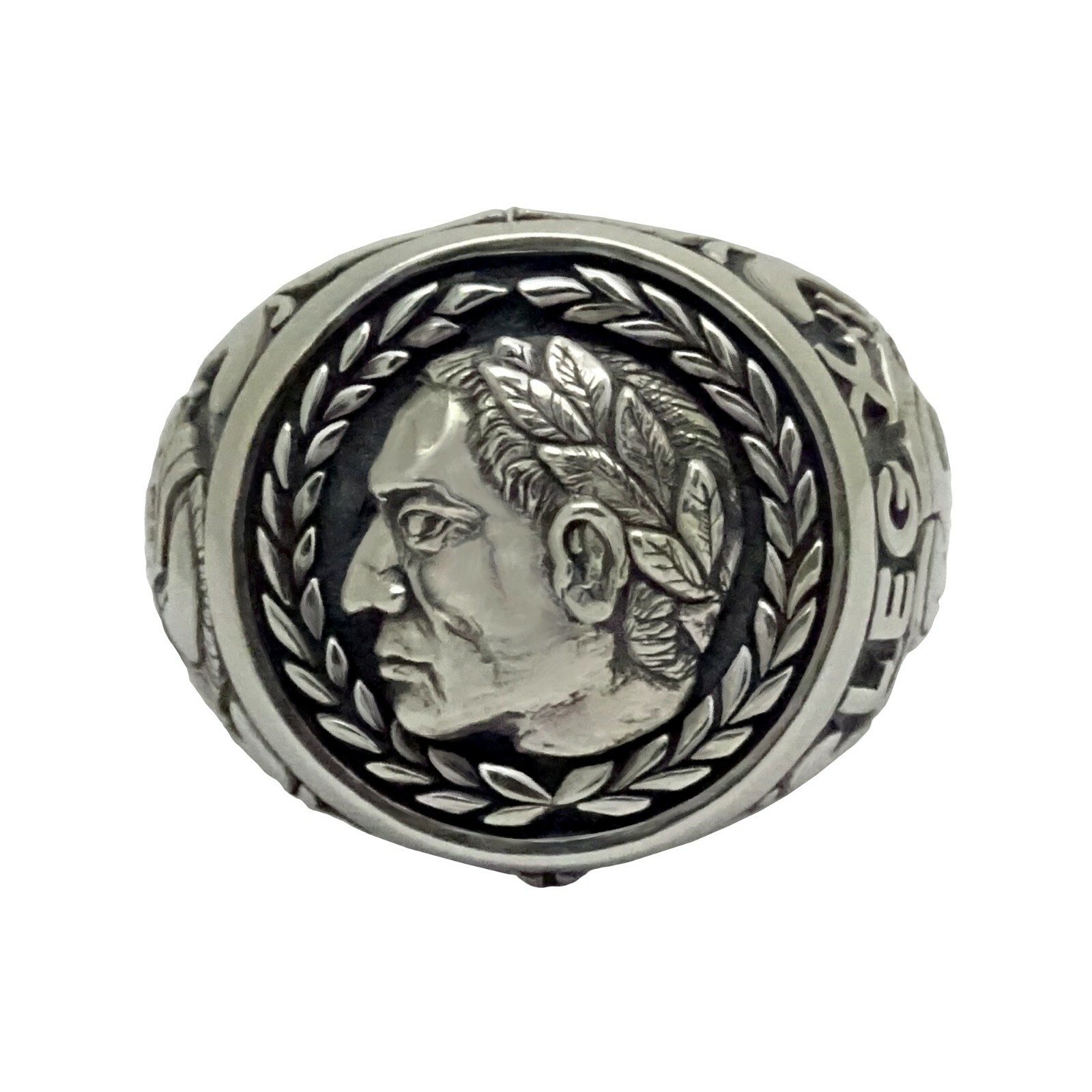 Roman Emperor Gaius Julius Caesar Sterling Silver Men's Ring SPQR Army ...
