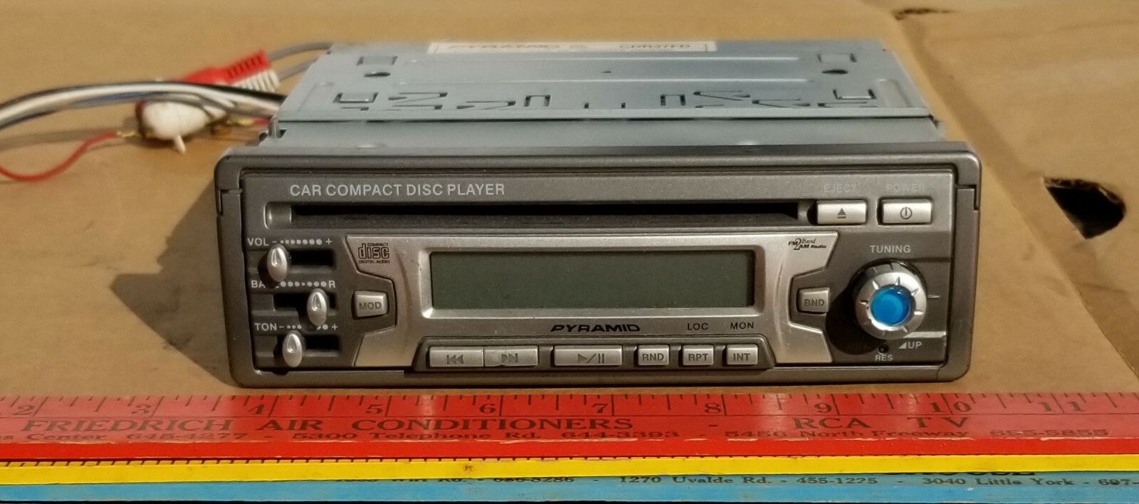 Pyramid Car Stereo CD Player Radio Am Fm CDR37FD Vintage? | eBay