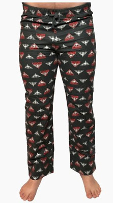 Essendon Bombers Official AFL Adult Mens Flannelette Winter Pyjama ...