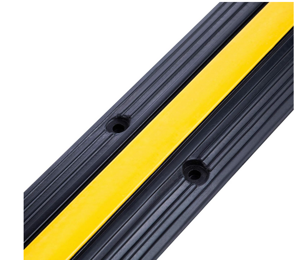 Floor Cable Protector 1 Channel Rubber Heavy Duty Ramp Cover EV Patio ...