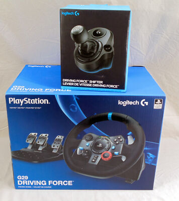 Logitech Sony Playstation G29 Driving Force Racing Steering Wheel w ...