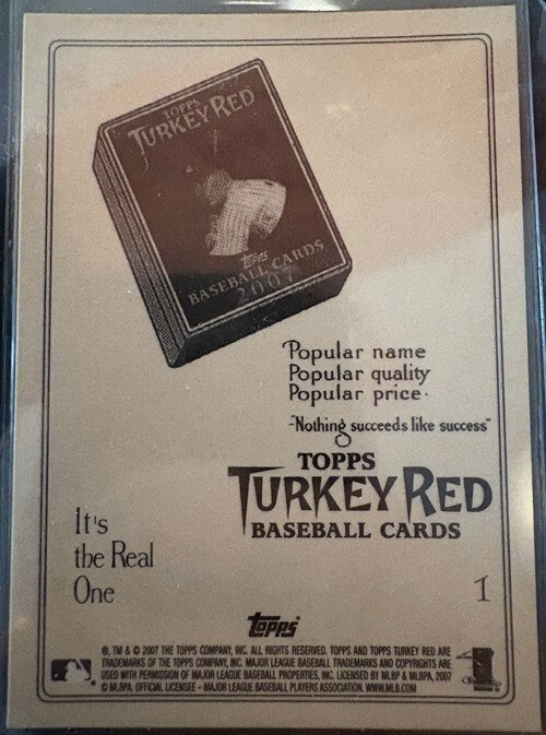 2007 Topps Turkey Red Baseball - Complete Your Set 1-186 + SP - You ...