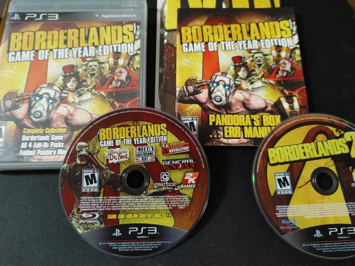 Borderlands Game Of The Year Edition Ps3