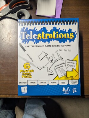 Telestrations Board Game Family Fun for 4 - 6 Players New Sealed | eBay
