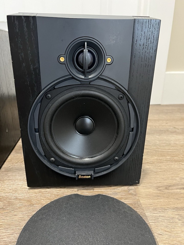 Boston Acoustics VR-M50 Black Bookshelf Speakers - Monitor - Home ...