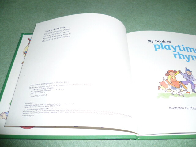 LADYBIRD BOOK PLAYTIME RHYMES 1ST EDITION | eBay UK
