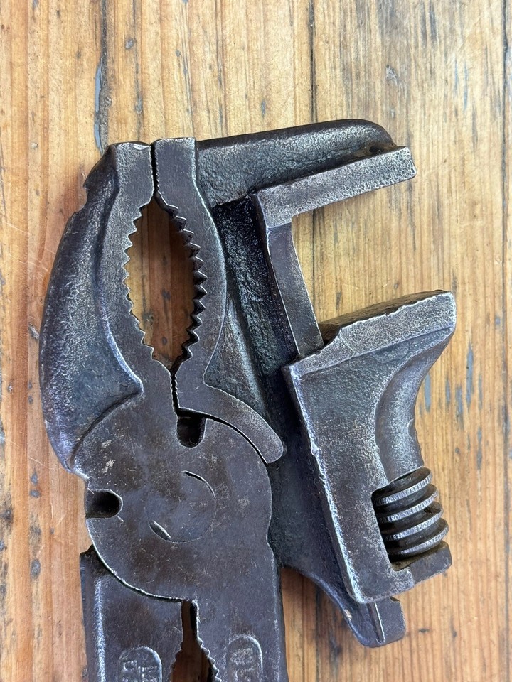 VINTAGE ANTIQUE MATHEWS DAYTON O. "NEVER-STALL" MULTI TOOL MONKEY ...