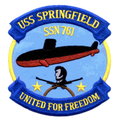 5" NAVY SSN-761 USS SPRINGFIELD UNITED FOR FREEDOM EMBROIDERED PATCH | eBay