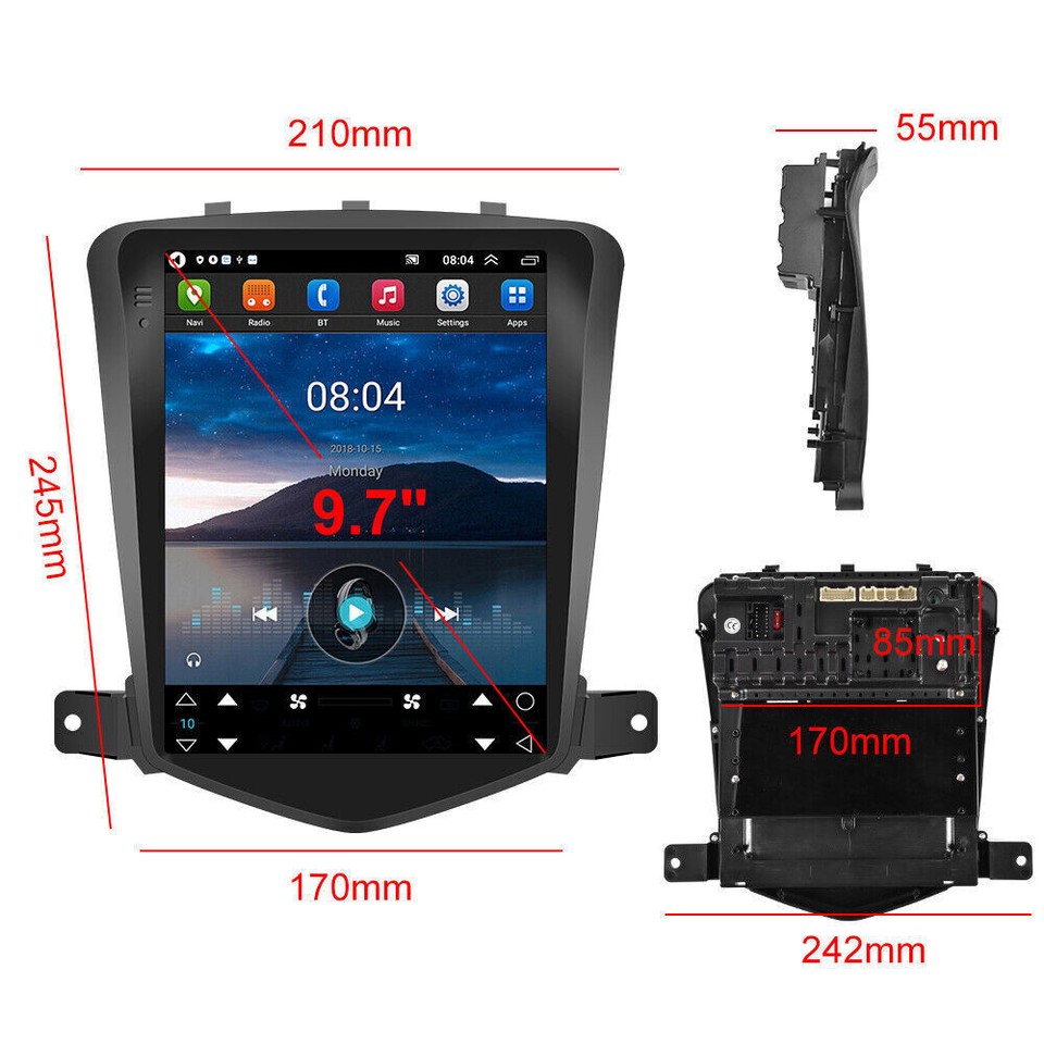 Car Apple Carplay Radio GPS RDS For Chevy Cruze 2011-2015 GPS Stereo w ...