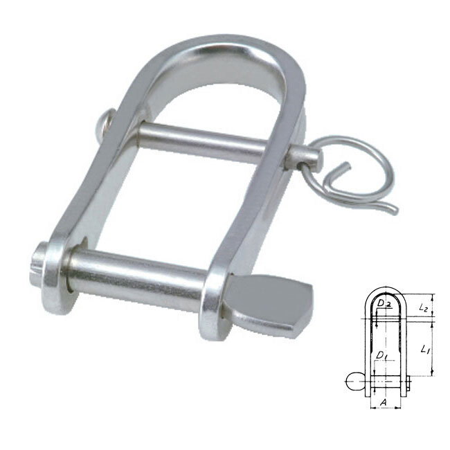 Allen Brothers Strip Shackle with Key Pin & Extra Pin & Ring A6076 ...