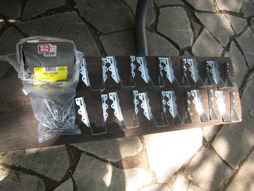 12 Simpson Strong Tie LU26 20-Gauge 2 x 6 Face Mount Joist Hanger WITH ...