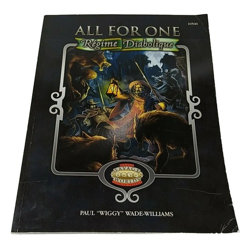 RPG Game Triple Ace RPG All For One - Regime Diabolique Savage Worlds ...