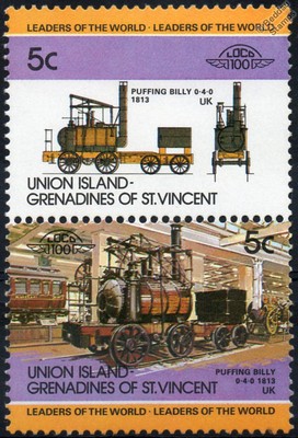 1813 Puffing Billy (Wylam Colliery) Train Stamps / LOCO 100 | eBay UK
