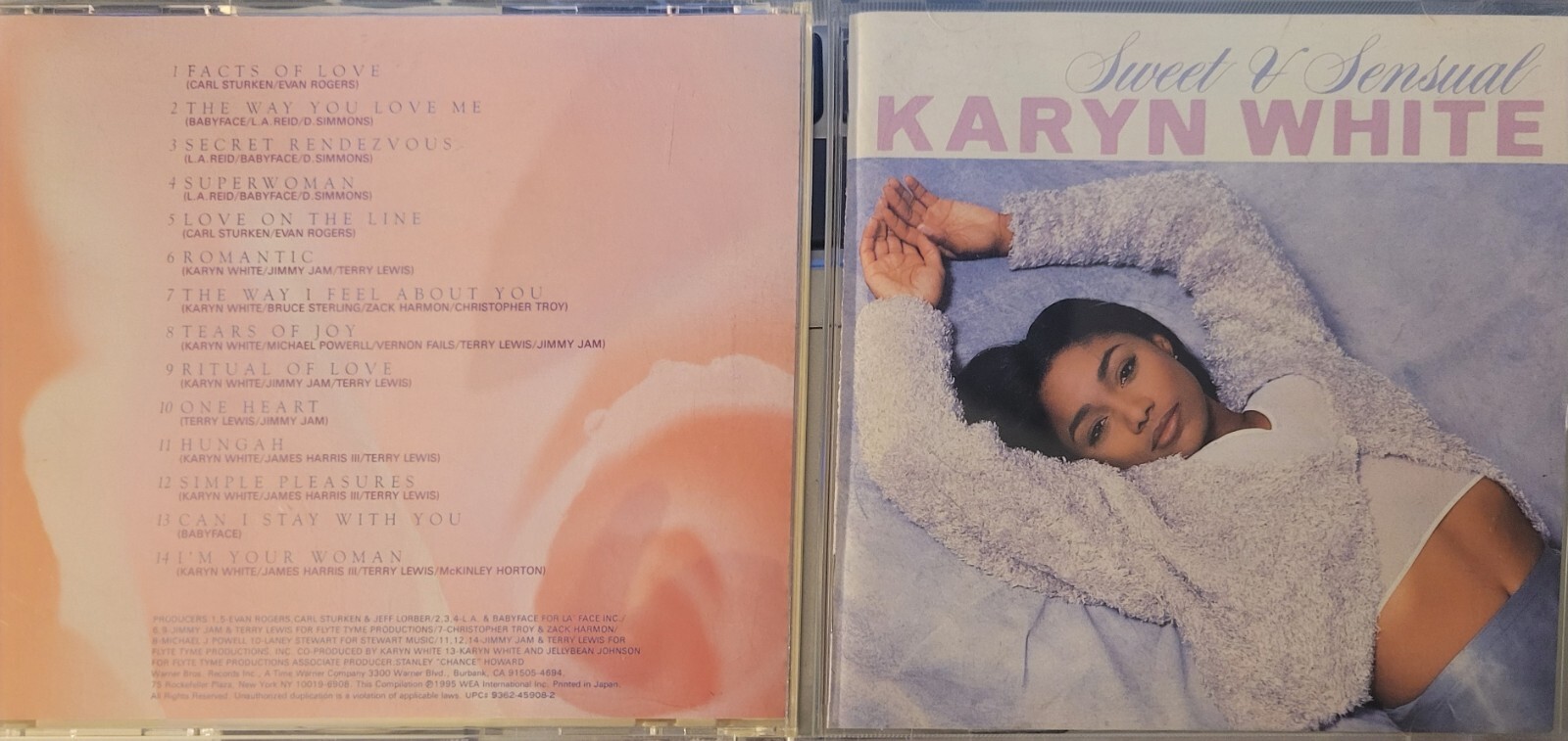Karyn White Sweet & Sensual IMPORT JAPAN JASRAC WPCR-1252 Warner SHIPS ...