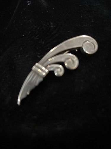 Baroque Feather Sterling Silver 925 Taxco Pin Brooch “MAR” | eBay