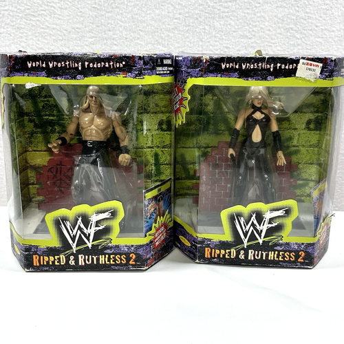 Lot of 2 Triple H Sable WWF WWE Ripped & Ruthless Jakks 1998 Figures | eBay