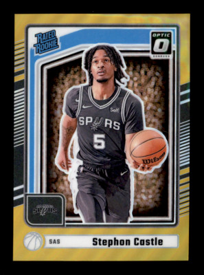 2024-25 Panini Donruss P-244 Stephon Castle Gold Rated Rookie 8/10 ...