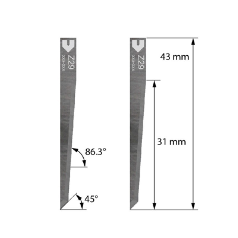 Z29 Cutting Blade , Oscillating Knife Tungsten Carbide Cutter x 10pcs ...