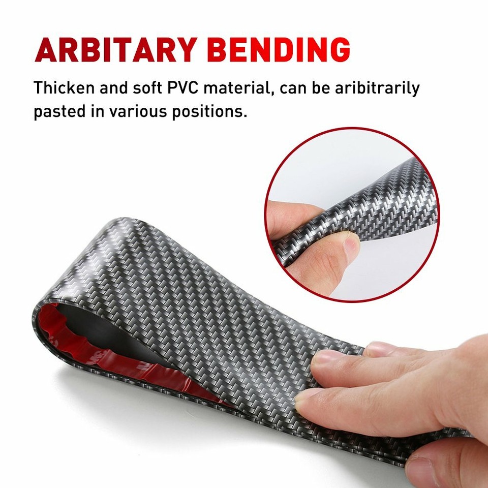 Parts Accessories Carbon Fiber Vinyl Car Door Sill Scuff Plate Sticker ...