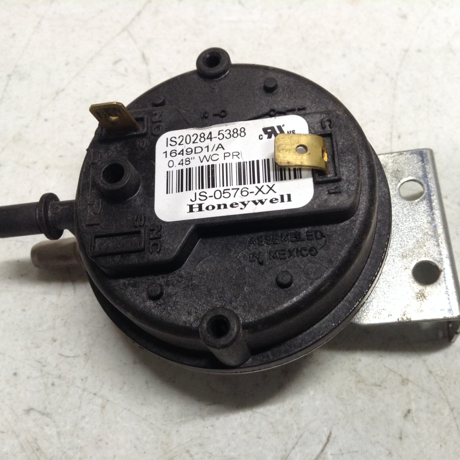 Honeywell JS-0576-XX Air Proving Switch .48 Inch WC IS20284-5388 | eBay