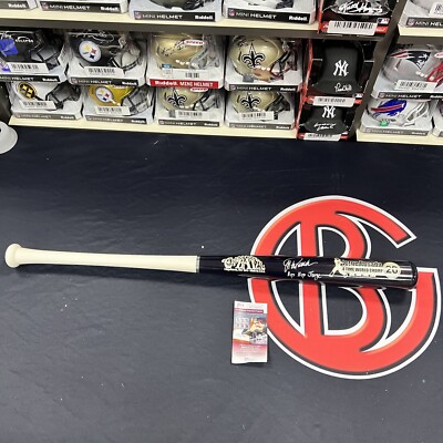 Jorge Posada Autographed New York Yankees Cooperstown Bat Inscribed JSA ...