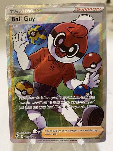 Ball Guy 065/072 Shining Fates Full Art Pokemon Card | eBay