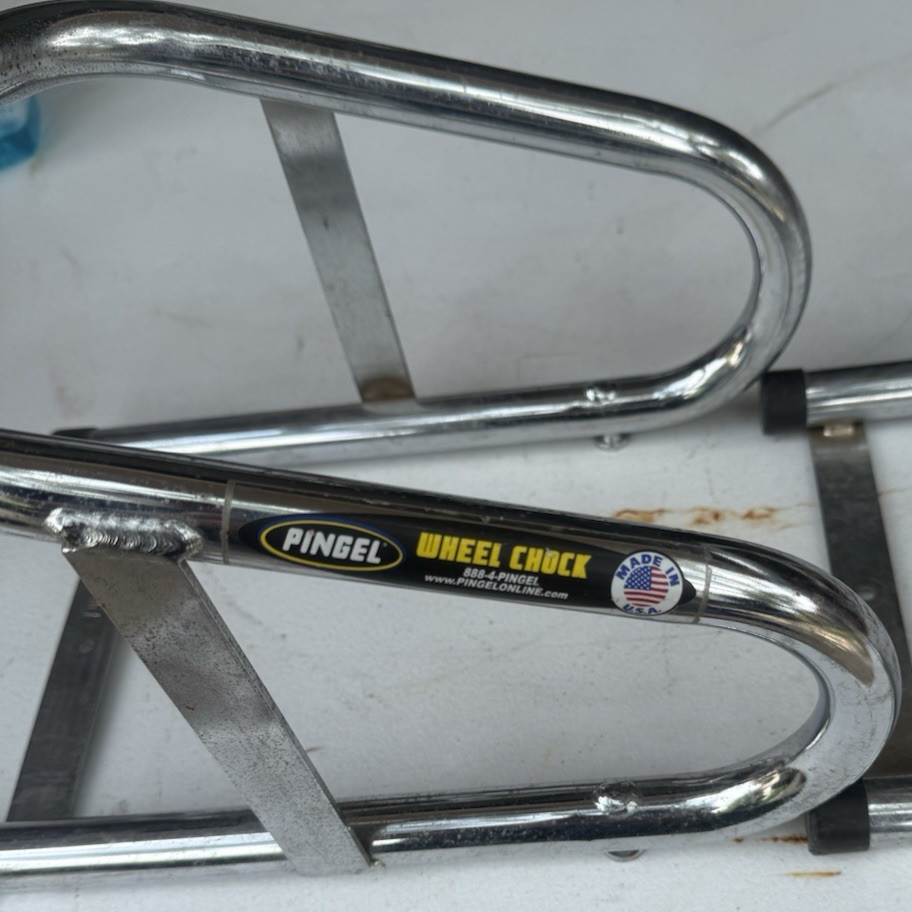 Pingel Chrome Removable Motorcycle Wheel Chocks Made in USA sold each ...